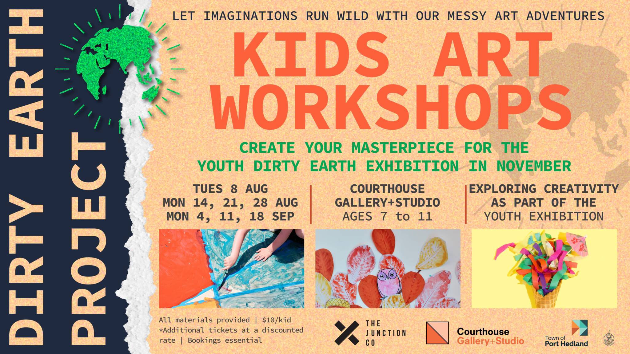 DIRTY EARTH KIDS ART WORKSHOP - Courthouse Gallery+Studio