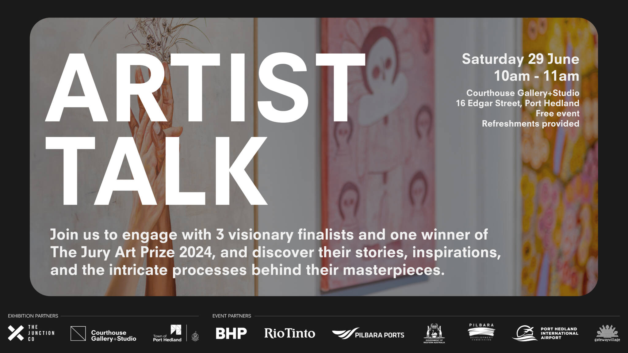 Artist Talk - TJAP24 - Courthouse Gallery+Studio